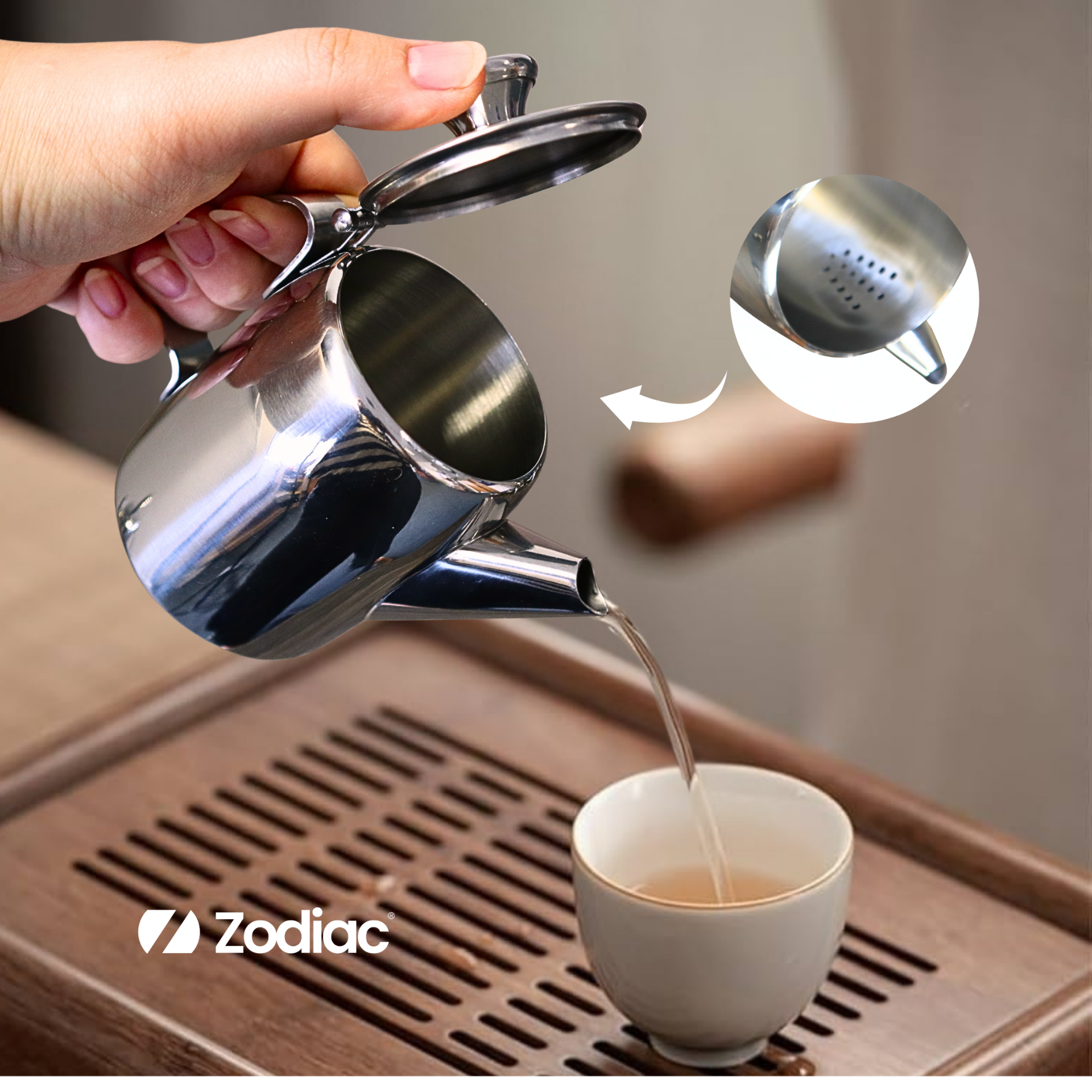 Zodiac Stainless Products. SX SUPERIOR TEA/COFFEE POT - 0.3ltr / 12oz